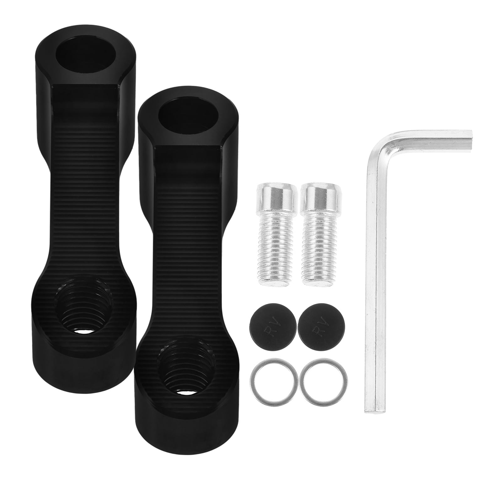 GUIYONG Motorcycle Mirror Extenders Motorcycle Rear View Mirror Mount Risers Extenders ...