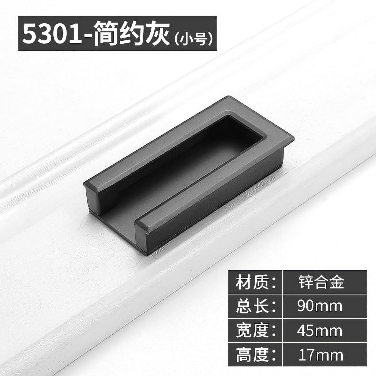 GUIYONG Recessed Finger Flush Pulls Closet Sliding Door Handle Metal ...