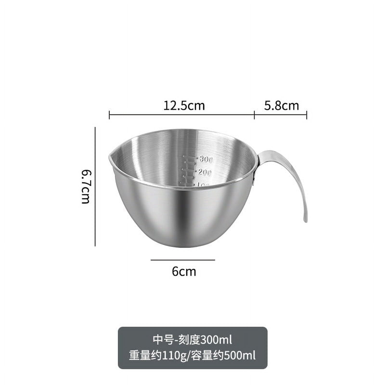 GUIYONG Stainless Steel Mixing Bowl With Handles Measuring Cup Small ...