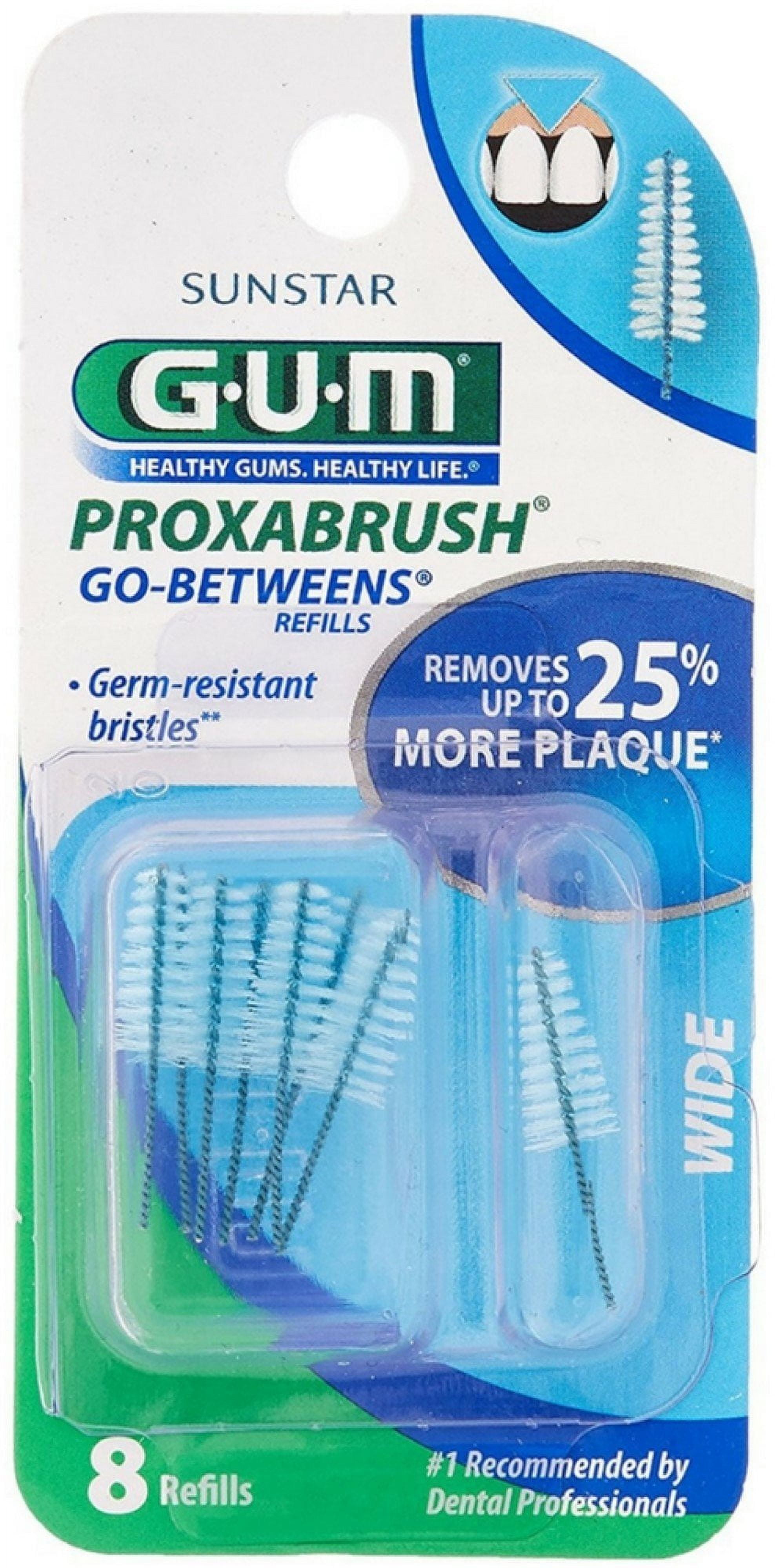 GUM Go-Betweens Proxabrush Refills Wide [614] 8 Each - Walmart.com