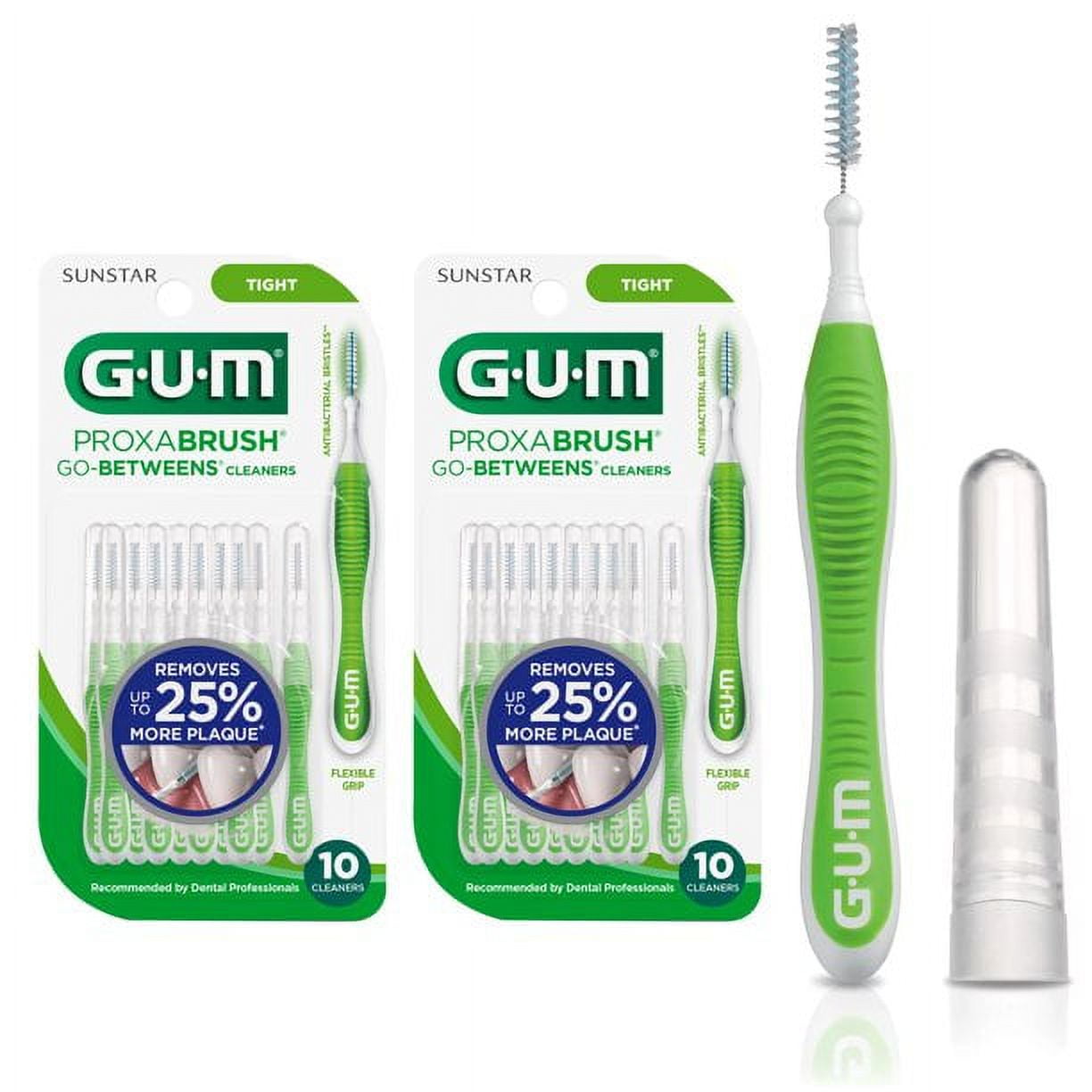 GUM Proxabrush Go-Betweens Cleaners, Tight Interdental Brushes with ...