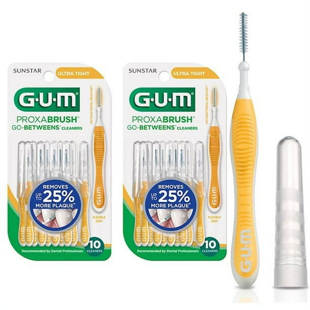 GUM Proxabrush Go-Betweens Cleaners Interdental Brushes, Ultra Tight 20 ...