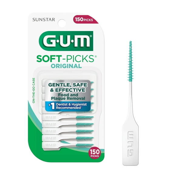 GUM Soft-Picks Original: Disposable Interdental Toothpicks for Wide ...