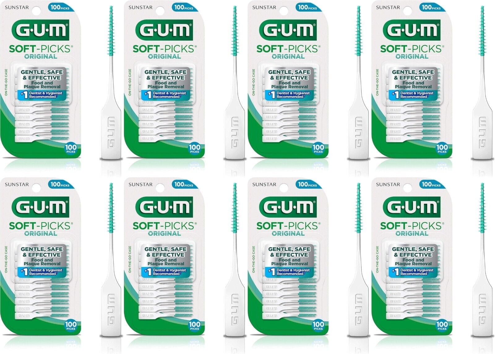 GUM Soft-Picks Original, Easy to Use Dental Picks for Teeth Cleaning ...