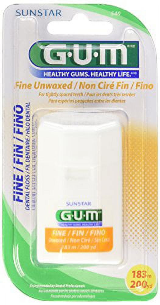 GUM fine unwaxed 200yds with dispenser - Walmart.com