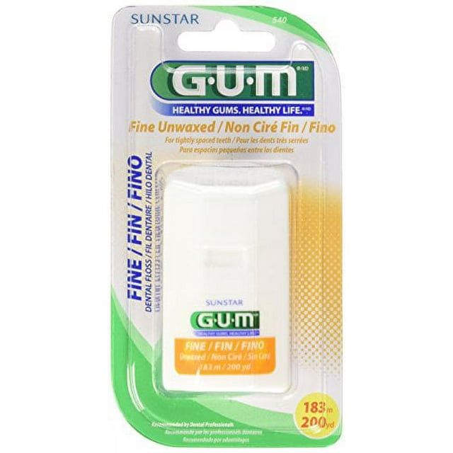 GUM fine unwaxed 200yds with dispenser - Walmart.com