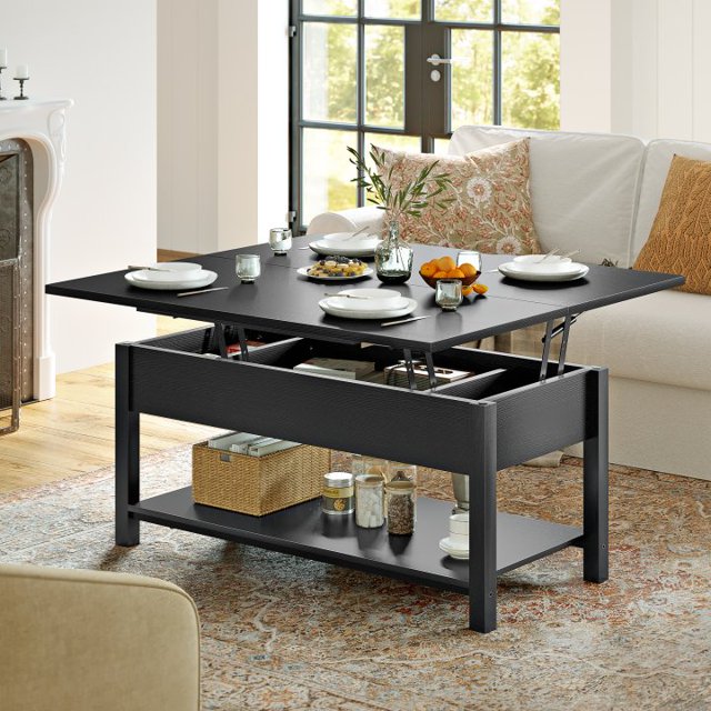 GUNAITO 41.73"Lift Top Coffee Table,4 in 1 Multi-Function Convertible ...