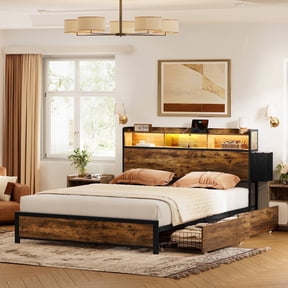 Storage Bed Frames for Bedroom Organization in Home Collection