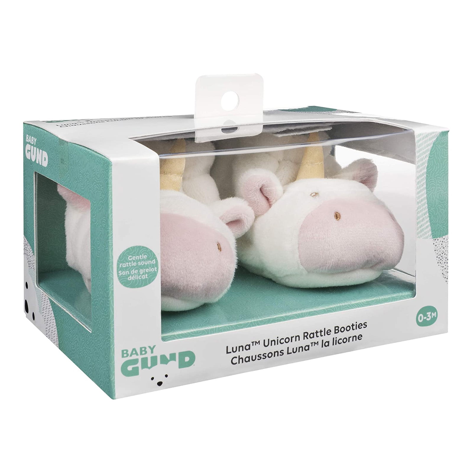 GUND Baby GUND Luna Unicorn Rattle Booties Plush Baby Infant Shoes ...