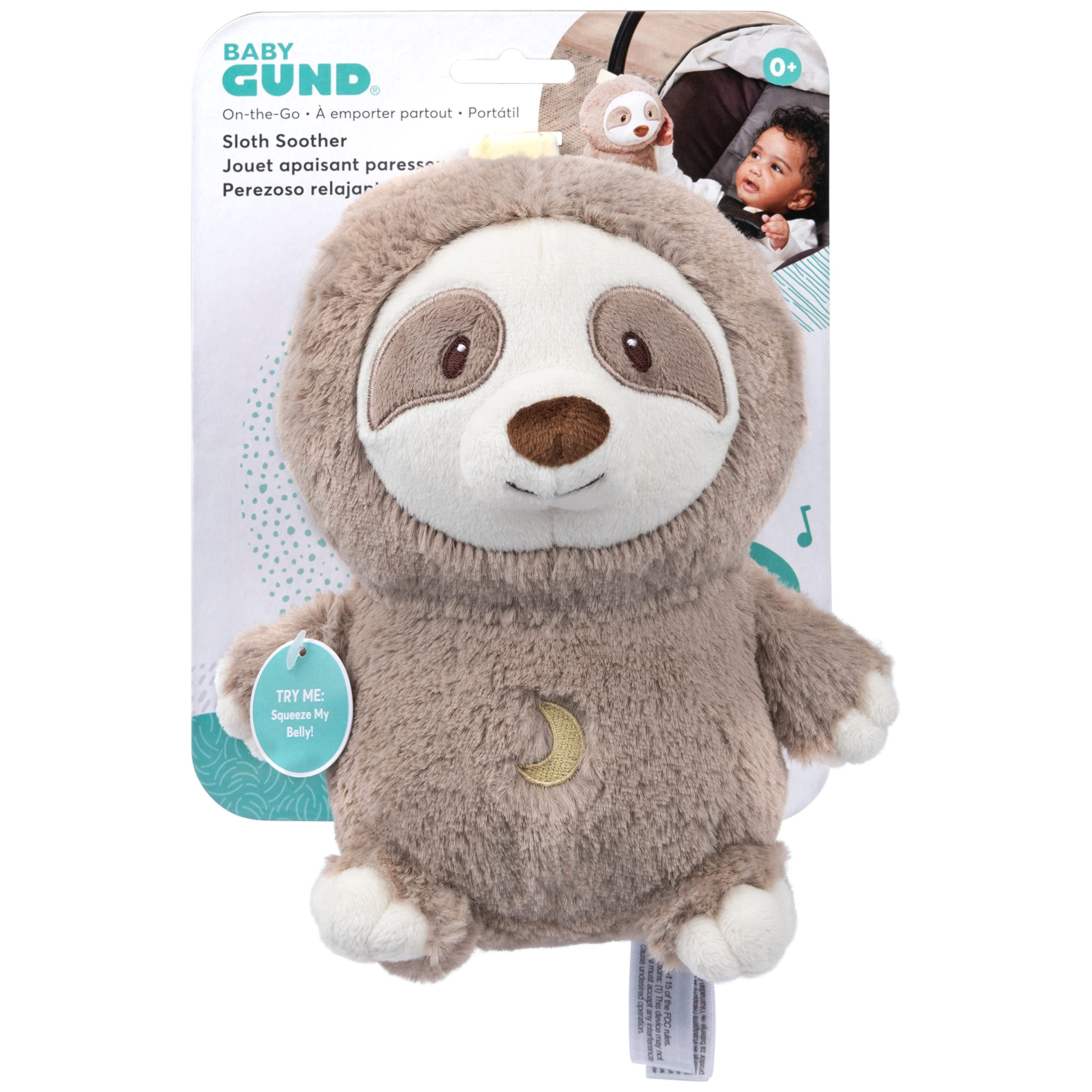 GUND Baby Lil Luvs On The Go Sloth Soother for Babies and Newborns ...