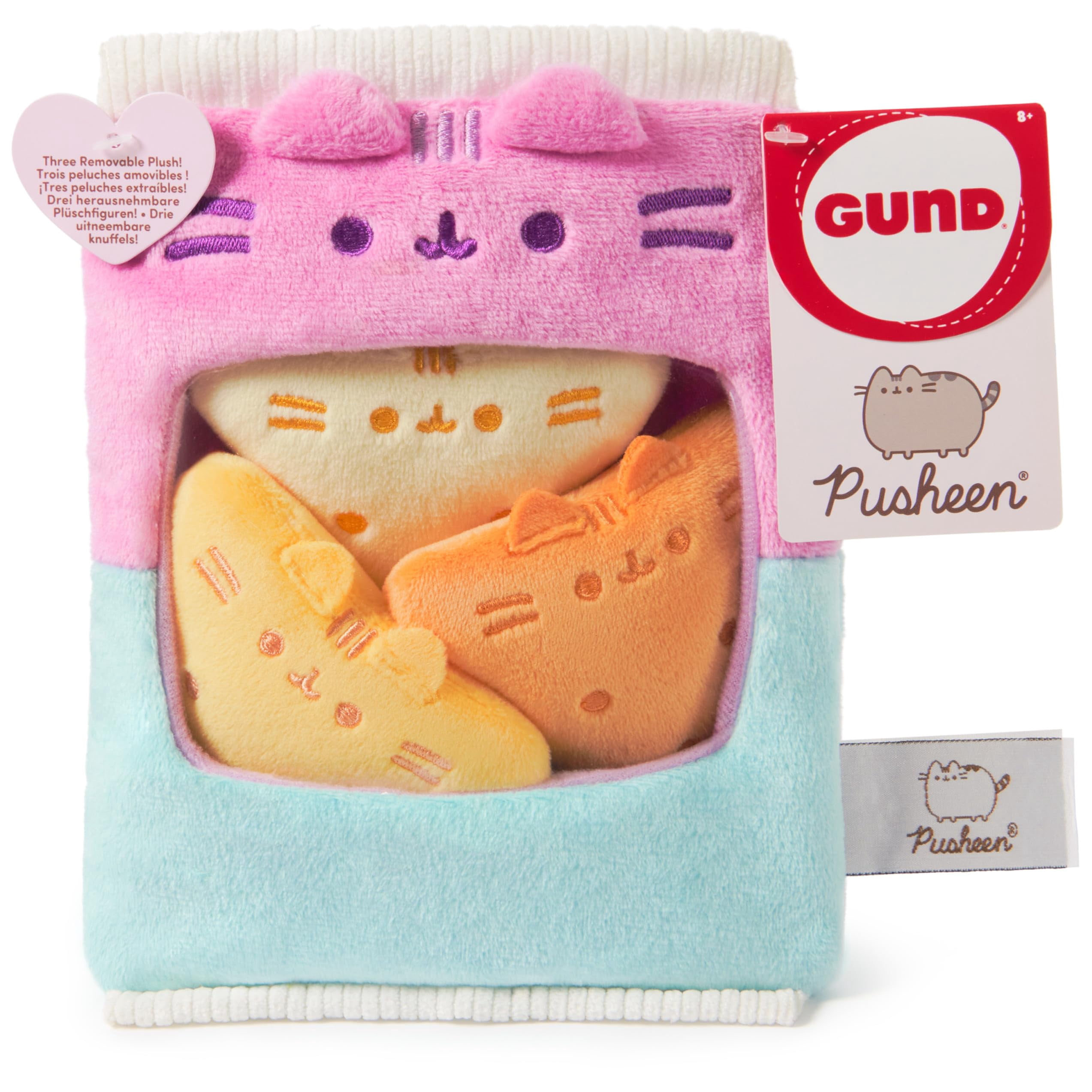 GUND Pusheen Gamer Chips with Removable Mini Plushies, Toy Tortilla ...