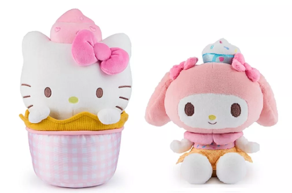 GUND Sanrio Ice Cream Plush Toy Bundle, 10" Hello Kitty and 6" My Melody - Walmart.com