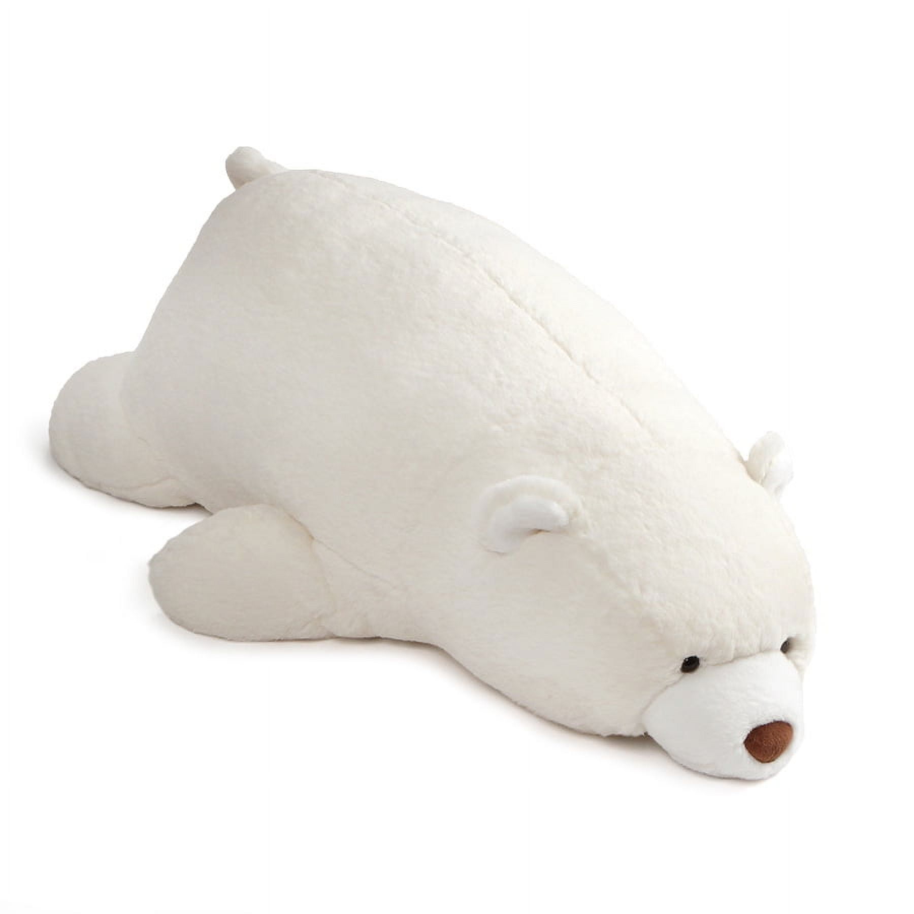 GUND Snuffles Laying Down Stuffed Animal Plush Teddy Bear Polar Bear ...