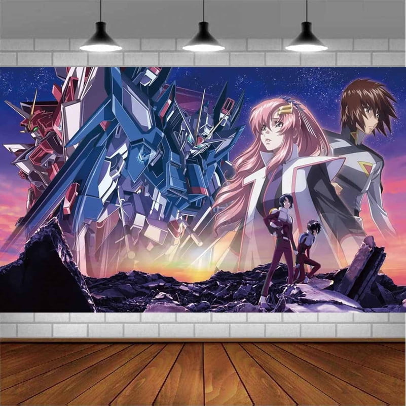GUNDAM Backdrop Banner Party Supplies Poster Movie Theme Background for ...