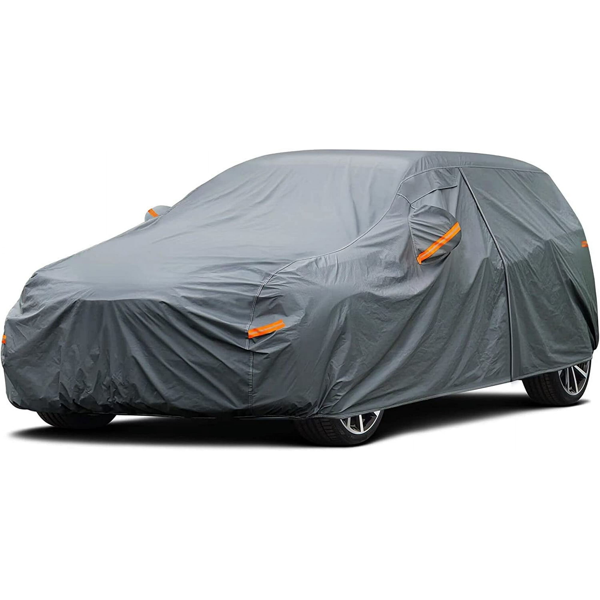 GUNHYI 16 Layers Hatchback Car Cover All Weather Waterproof with Zipper Universal Fit Hyundai Veloster Ford Fiesta Nissan Leaf VW Glof Honda