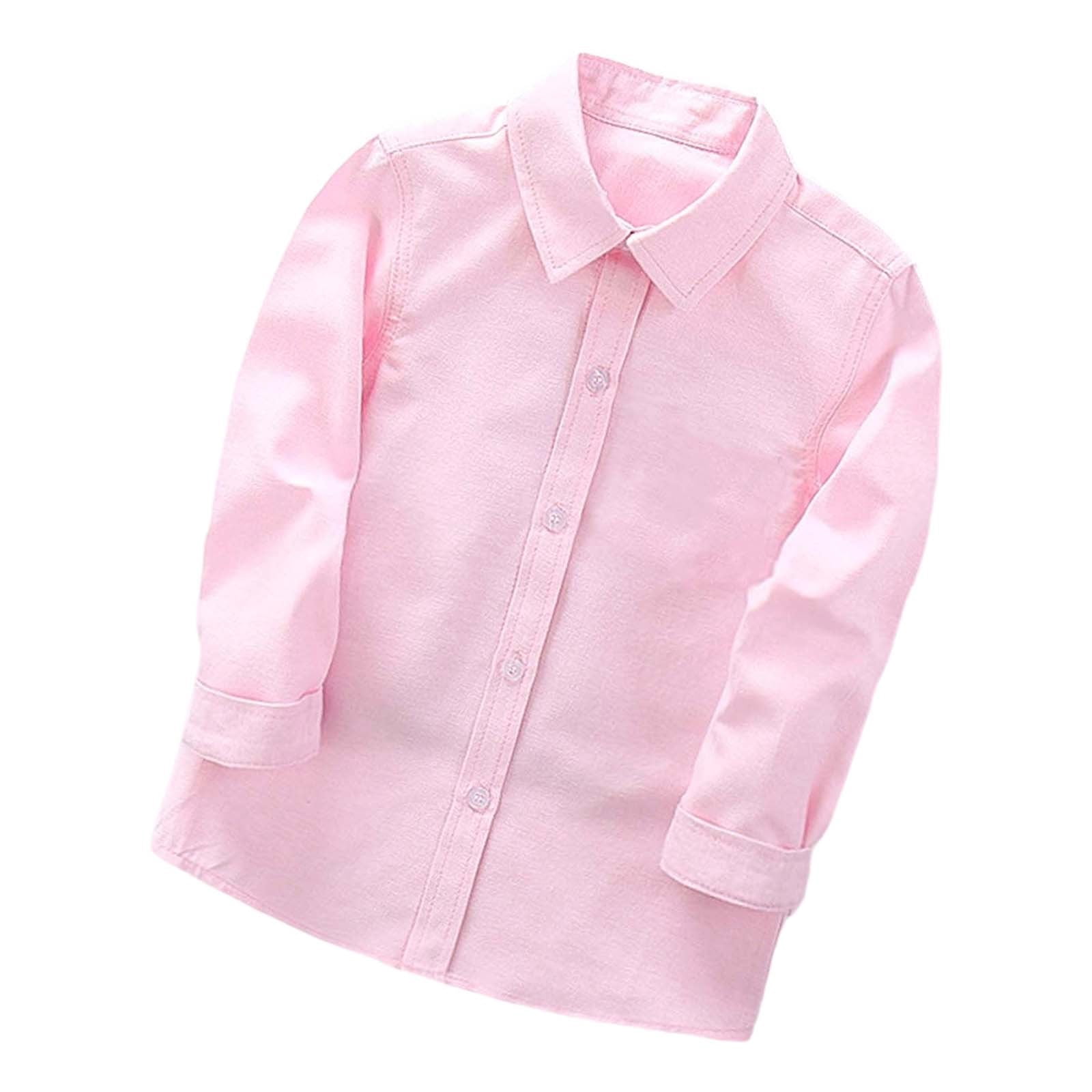 GUNIA Kids Toddler Boys Long Sleeve Polo Shirts Button Down Casual ...