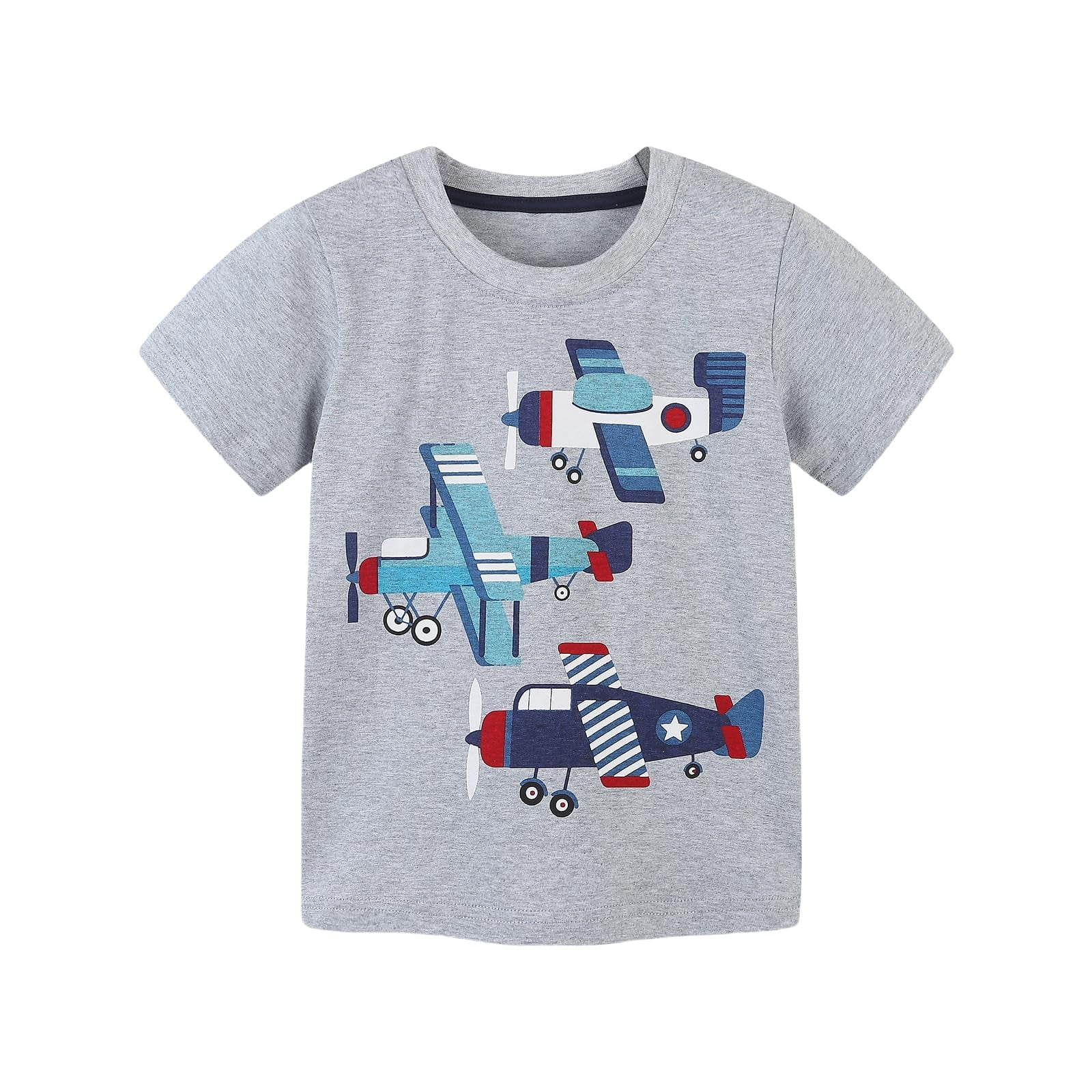 GUNIA Kids Toddler Boys Shirts Dinosaur Excavator Print Short Sleeve ...
