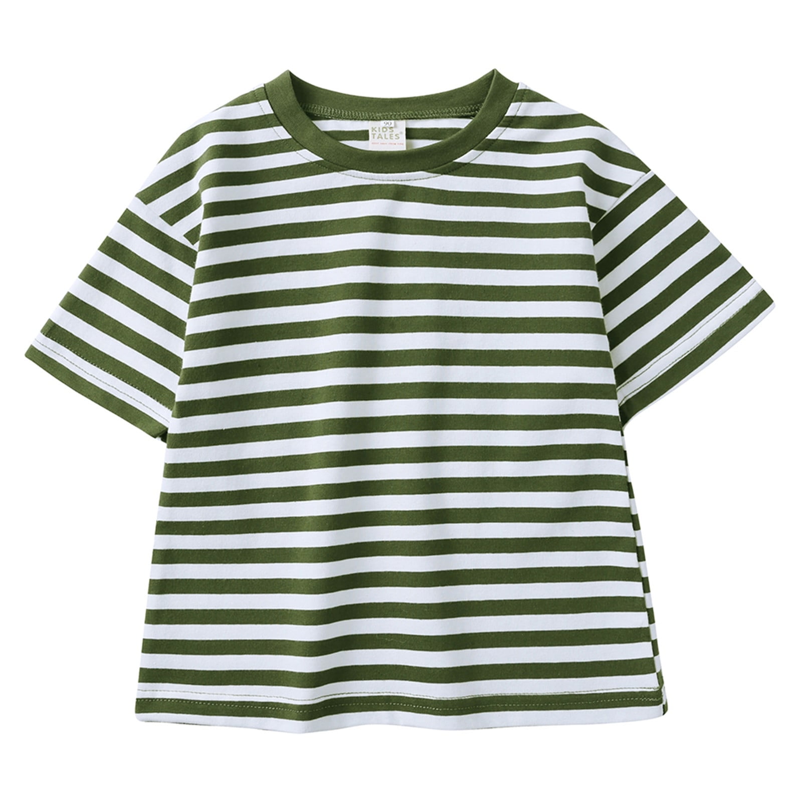 GUNIA Kids Toddler Boys Shirts Stripes Short Sleeve Crewneck Casual ...