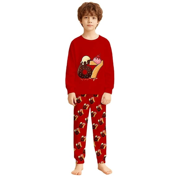 GUNIA Little Boys Pajamas Sets Graphic Print Two Piece Comfortable Kids ...