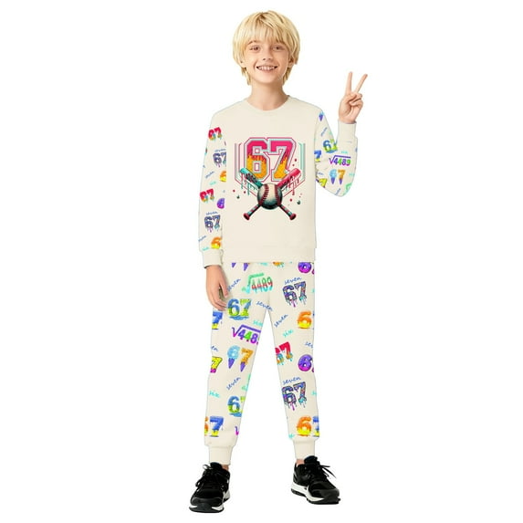 GUNIA Little Boys Pajamas Sets Stylish Kids Matching Outfits Playful ...