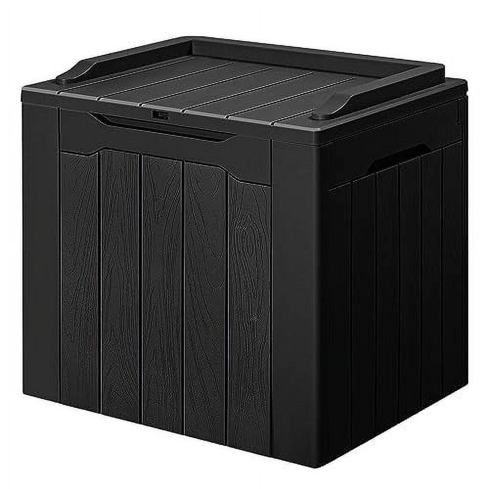 GUNJI 30 Gallon Small Box Outdoor Waterproof Resin Storage Box Lockable ...