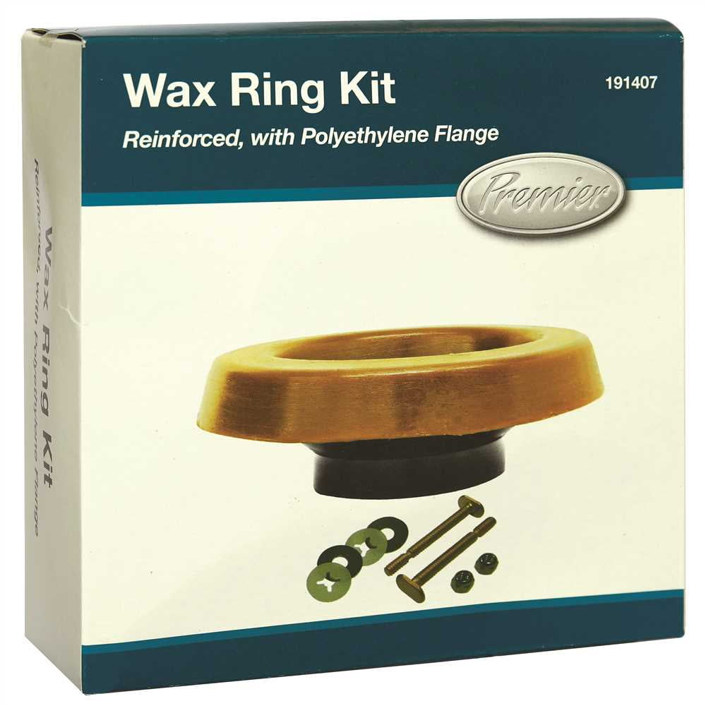Premier 7792 Wax Ring Kit Reinforced with Polyethylene Flange Brown ...