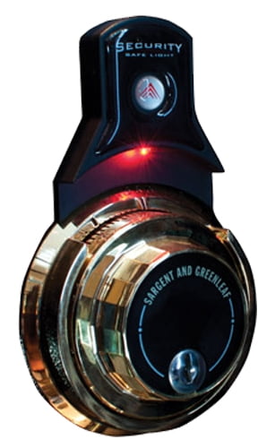 GUNVAULT MECHANICAL COMBINATION LOCK LIGHT RED LED 3V LITHIUM BLACK ...