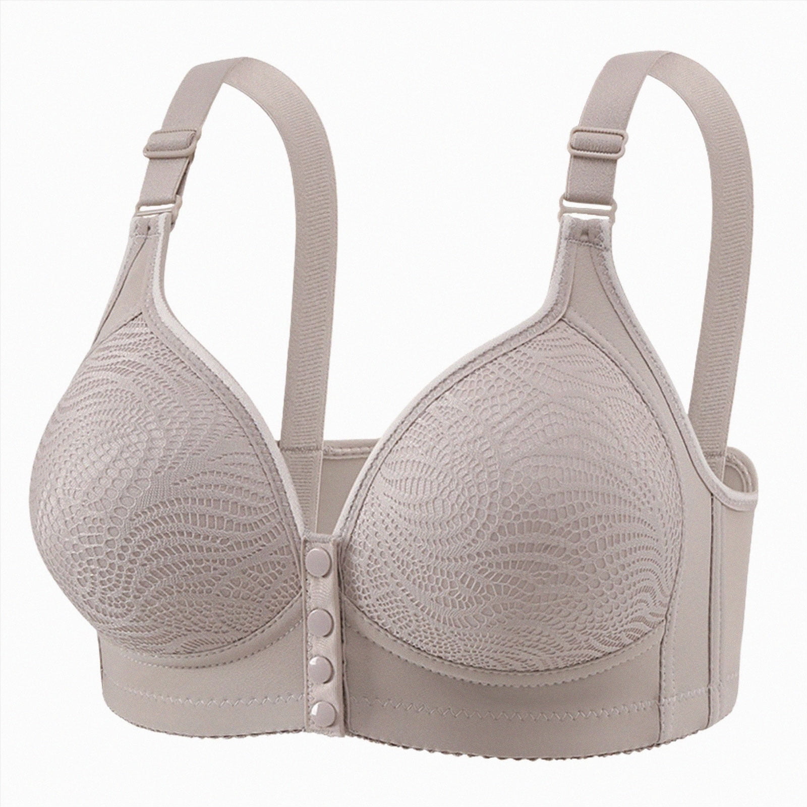 GUOBIOZIY Bras for Women No Underwire Front Closure Comfort Senior ...