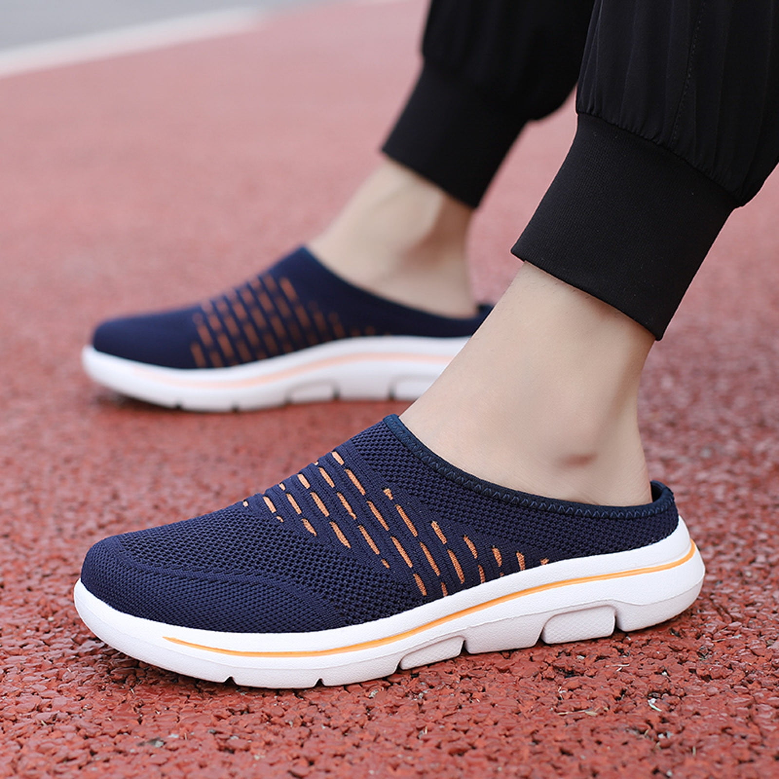 GUOBIOZIY Couple Casual Solid Colour shoes Man's Women's Mules Slip on ...