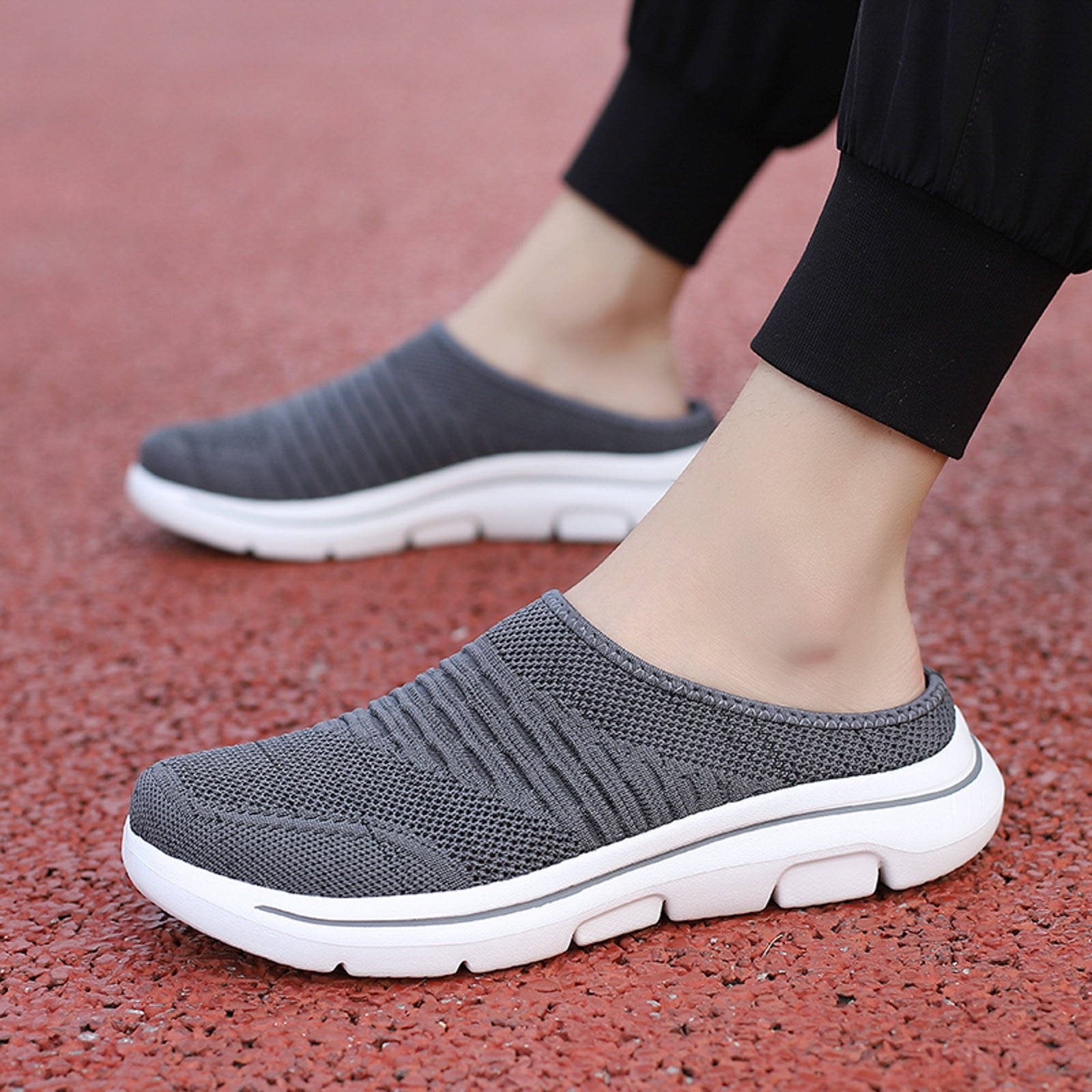 GUOBIOZIY Couple Casual Solid Colour shoes Man's Women's Mules Slip on ...