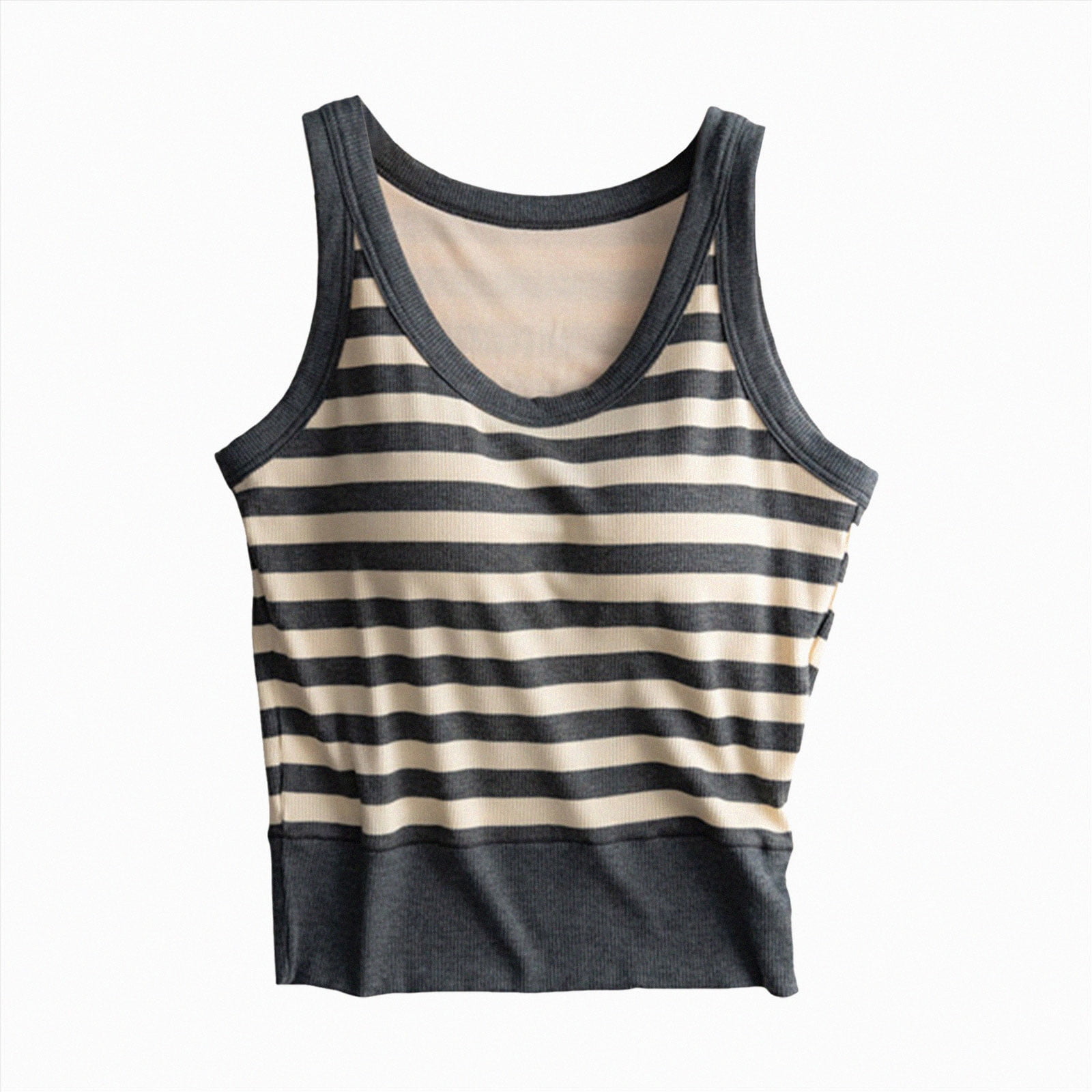 GUOBIOZIY Tank Tops with Built in Shelf Bras for Women Spaghetti Strap ...