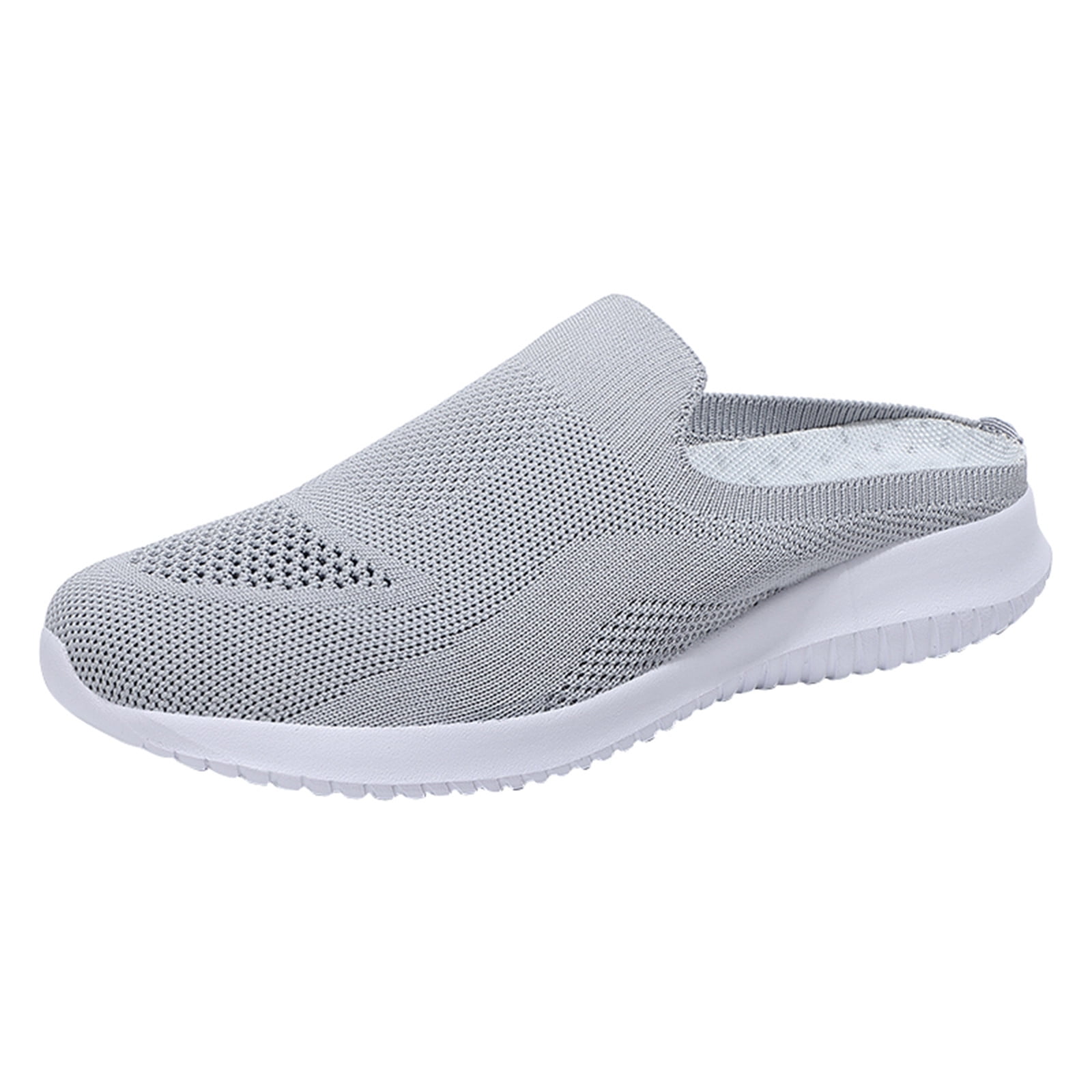GUOBIOZIY Women's Casual Slip on Half Shoes Breathable Arch Support ...