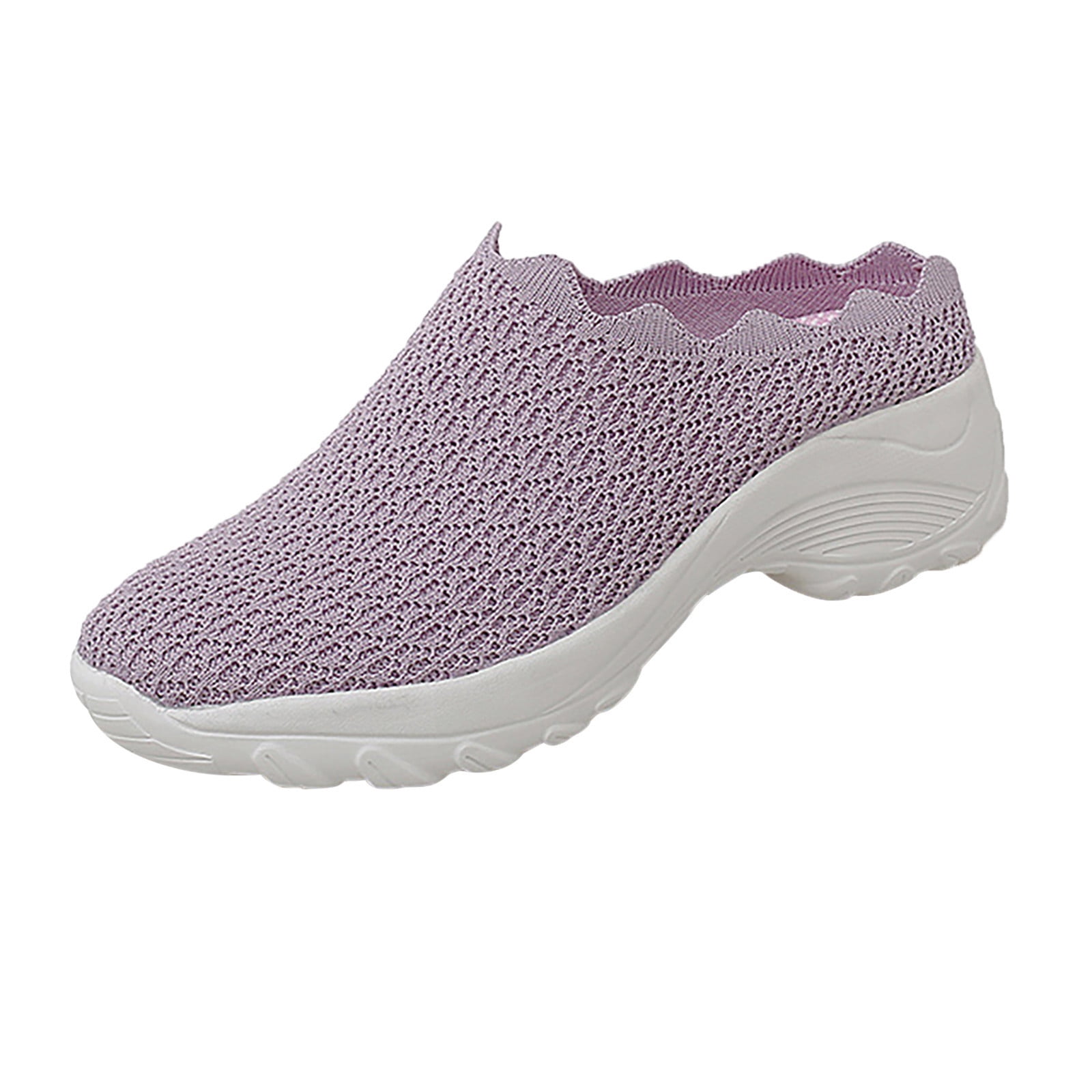 GUOBIOZIY Womens Mules Shoes Backless Sneaker Mules Closed Toe Slip on ...