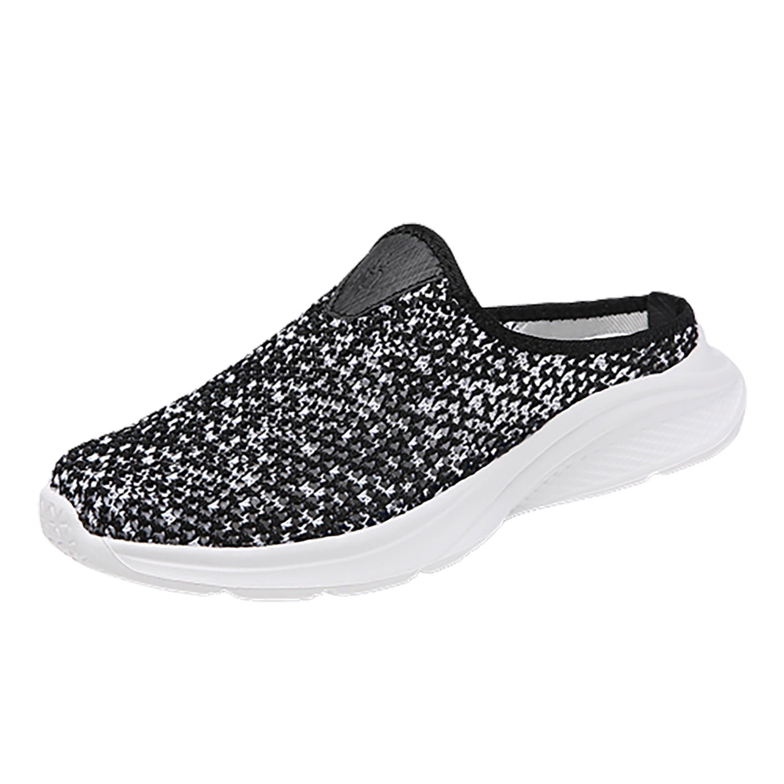 GUOBIOZIY Womens Open Back Sneakers Non Slip Comfort Shoes Backless ...