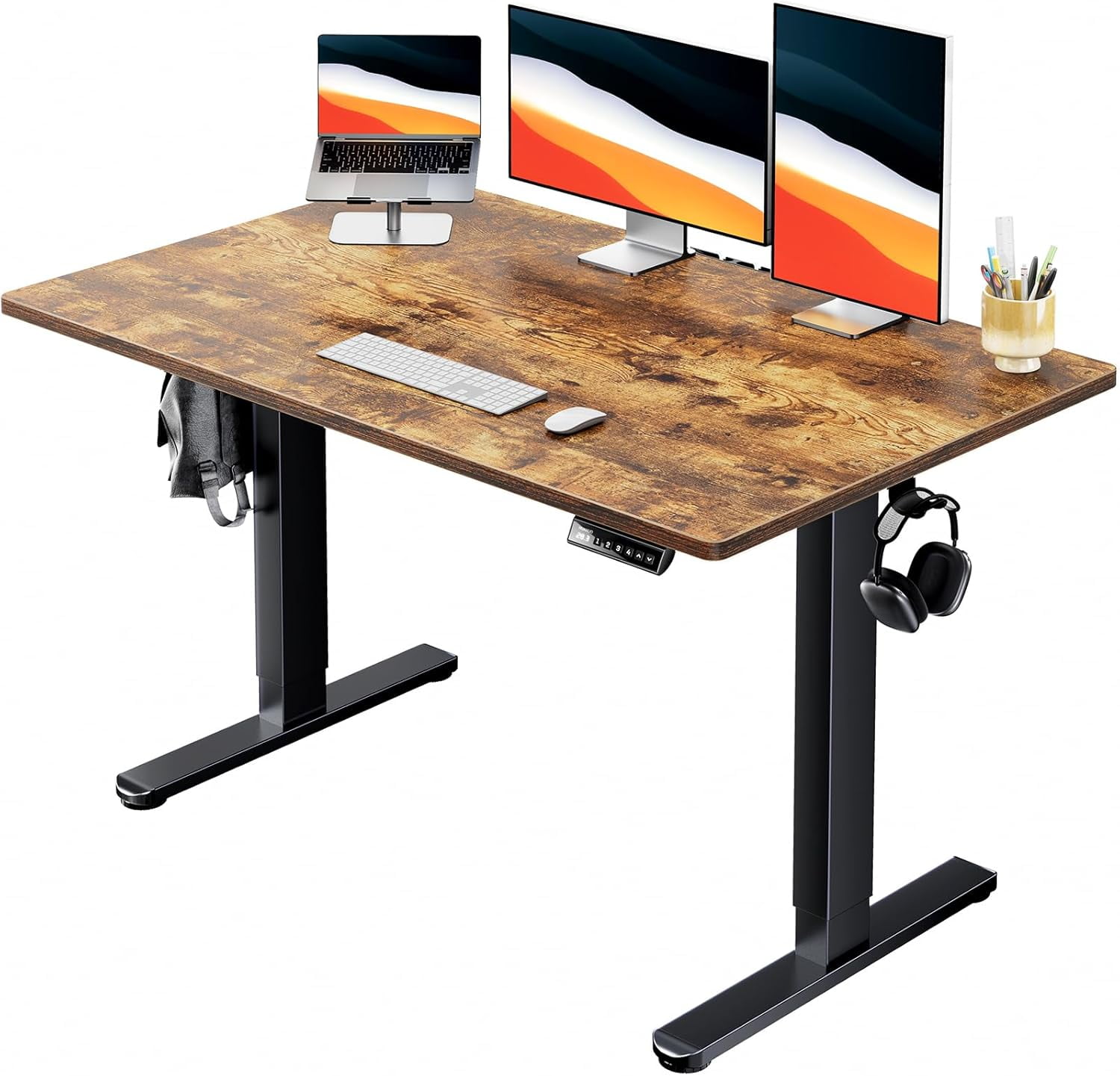 GUOBOUNP Electric Standing Desk 48" x 30" Whole Piece Desktop ...