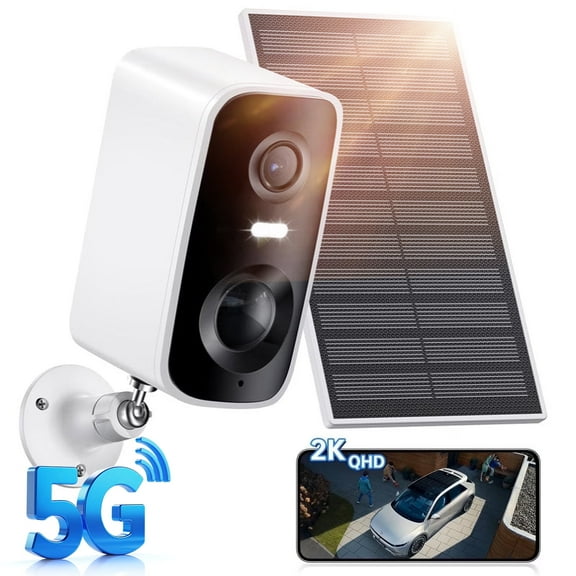 Security Cameras Wireless Outdoor Indoor, 2K Battery Powered WiFi ...