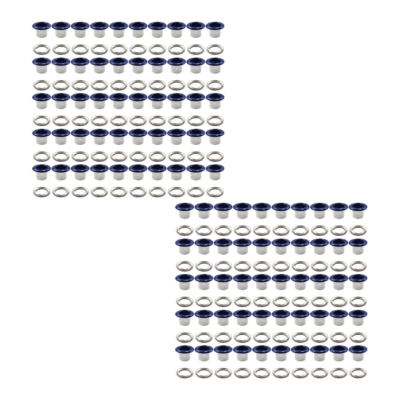 GUOOL 100 Pieces Eyelet Grommet Tool Round Shape Eyelet Button Heavy ...