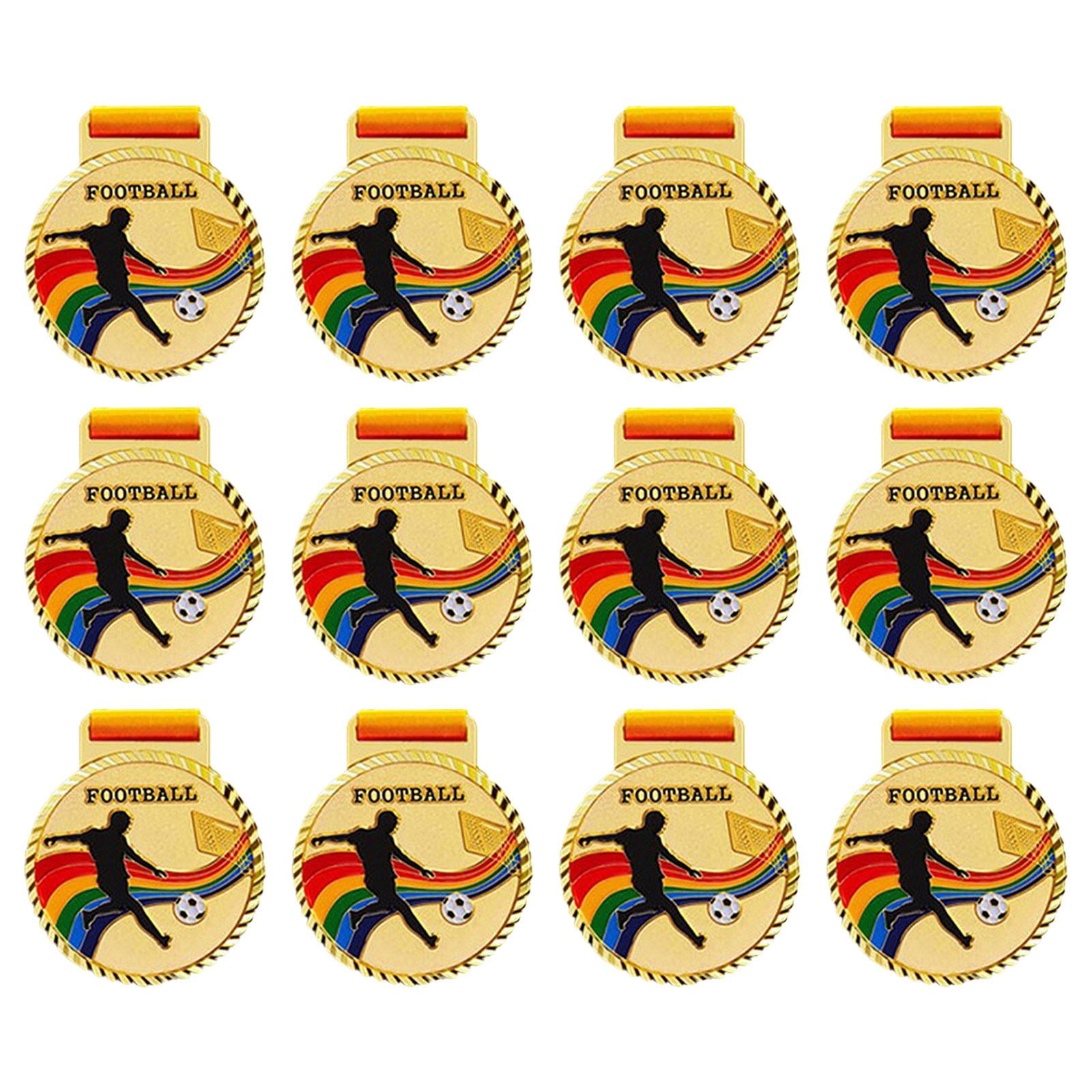 GUOOL 12x Soccer Medals for Awards Party Favors Participation Awards ...