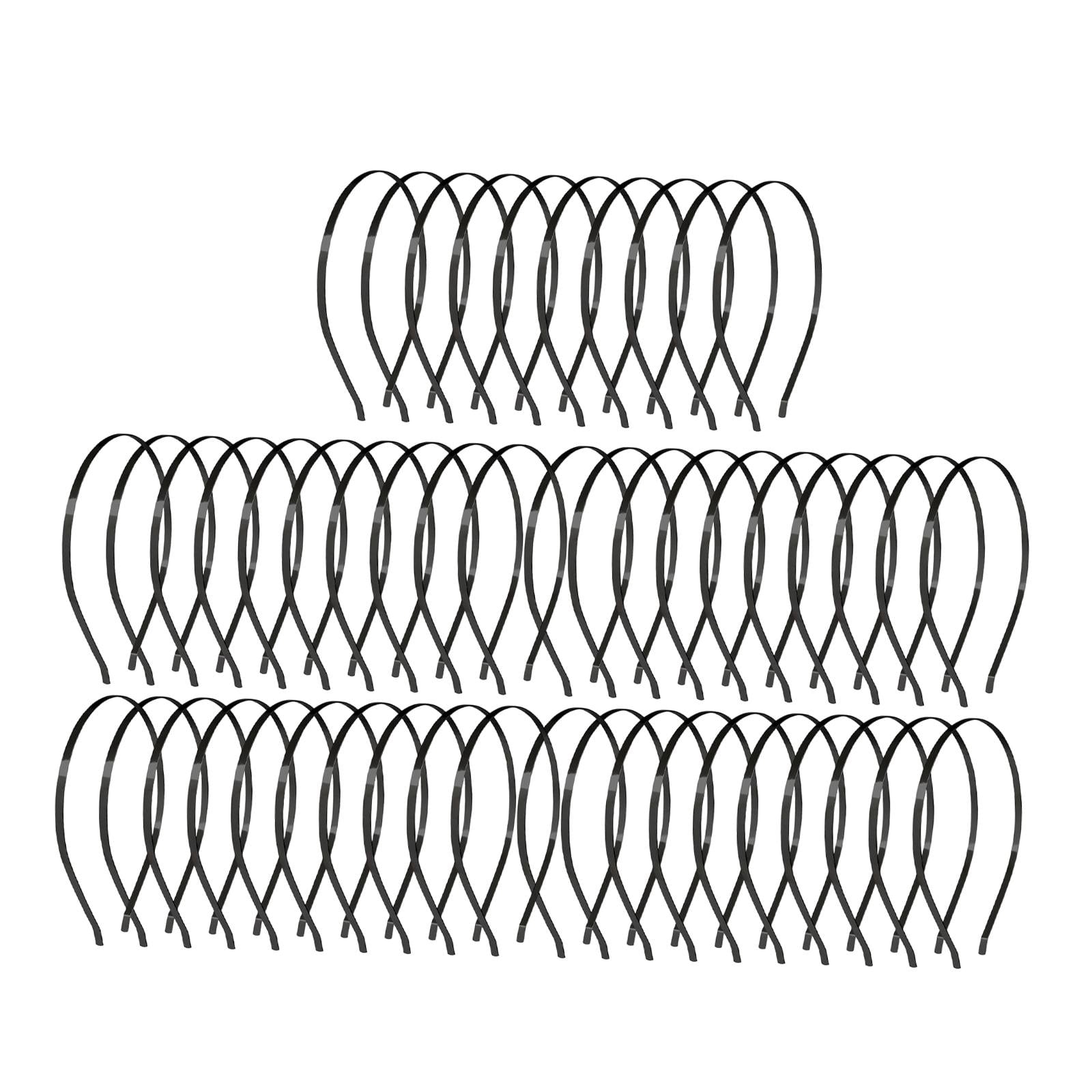 GUOOL 5 Pieces Blank Headbands Metal Hair Hoop Band DIY Wire Frame ...