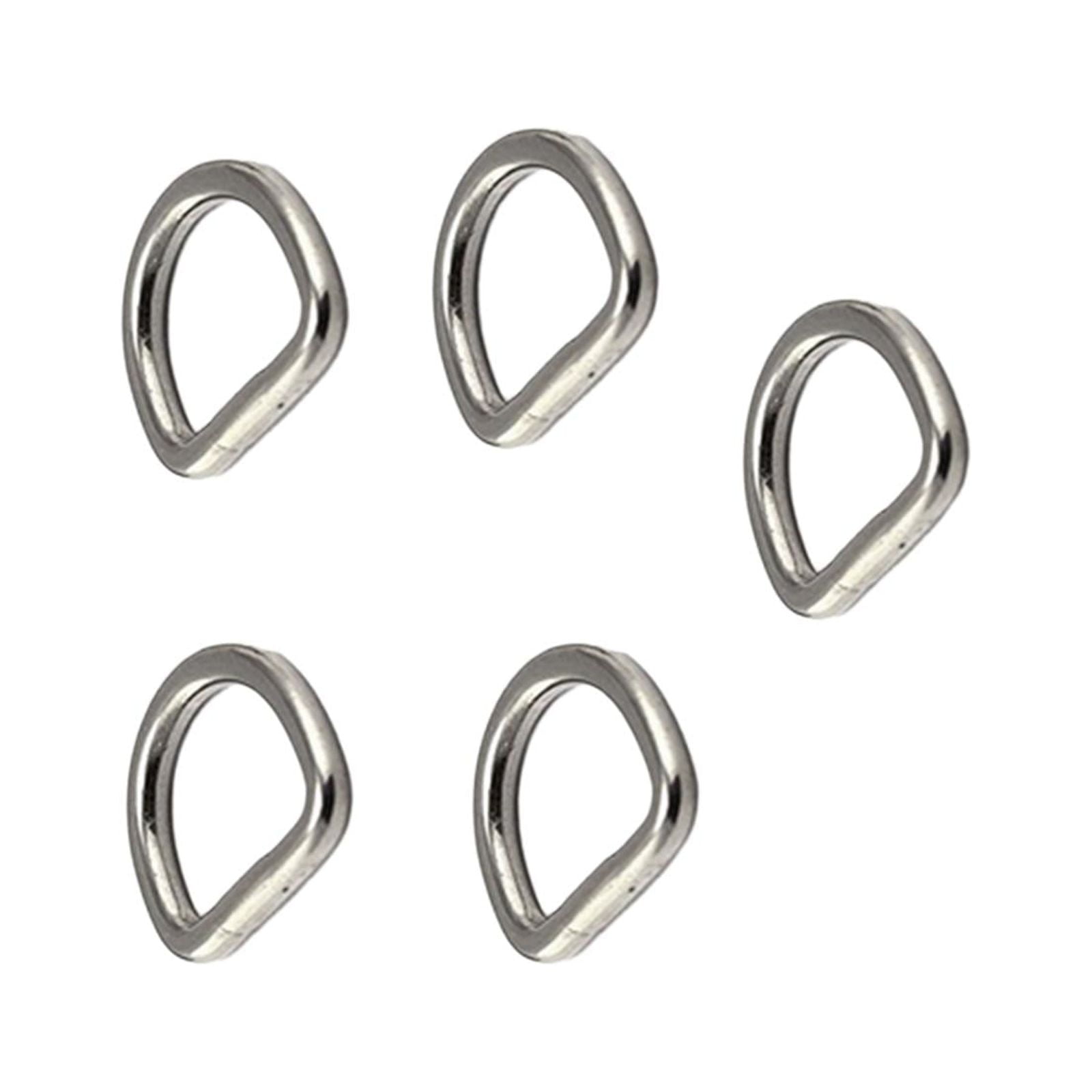 GUOOL 5Pcs D Rings Buckles Metal D Buckle Sturdy Semi Circular D Rings ...