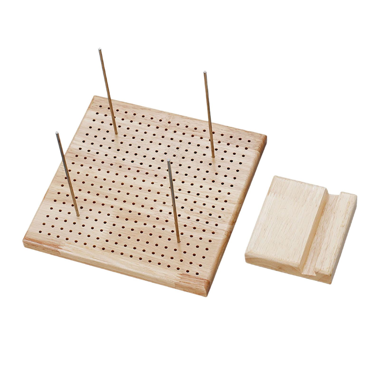 GUOOL Crochet Blocking Board Knitting Blocking Board with Pins Wood 8 ...