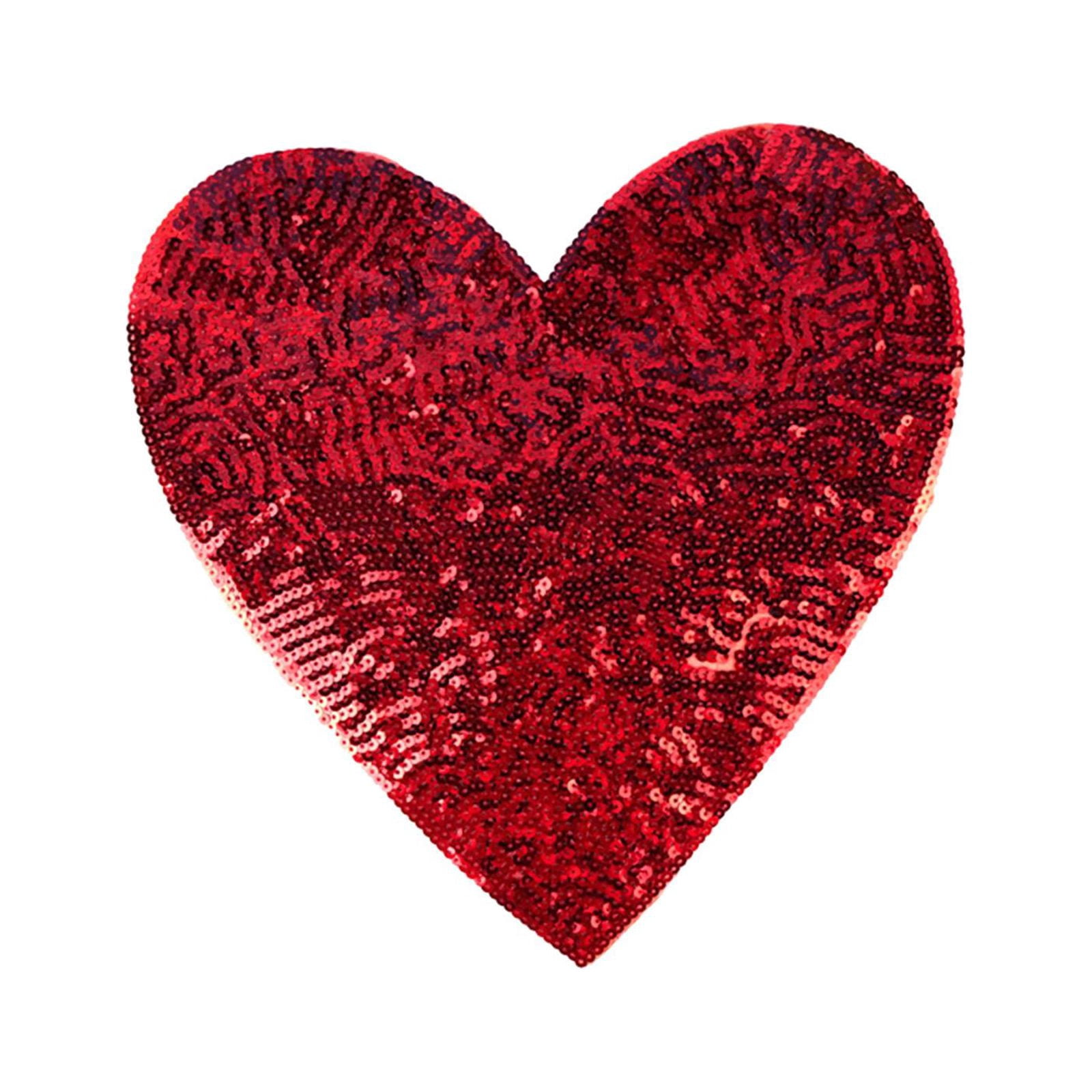 GUOOL Heart Iron on Patch Badge Patch Decoration Embellishment Sewing ...