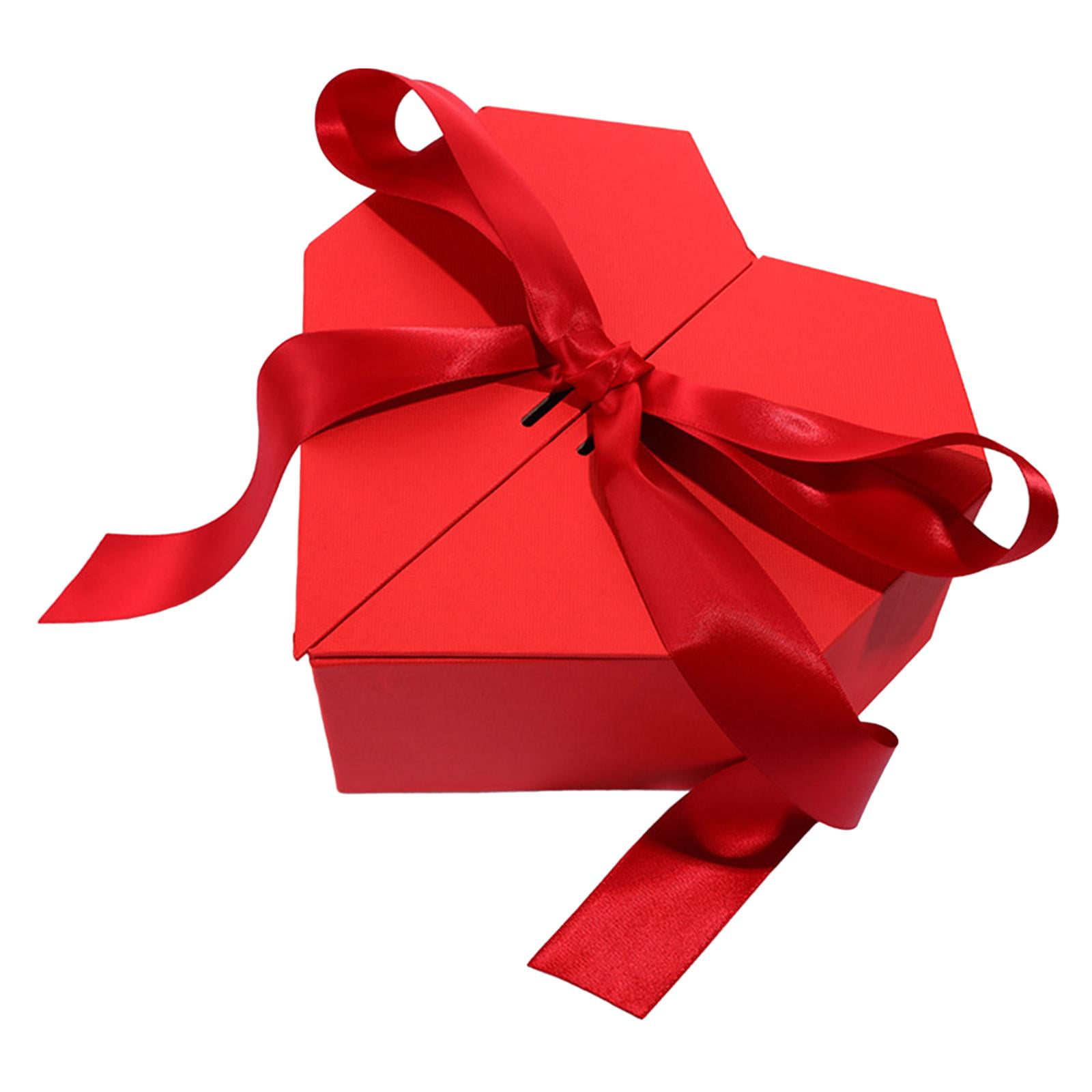 GUOOL Heart Shaped Gift Boxes with Lids Floral Gift Box Valentines Day ...