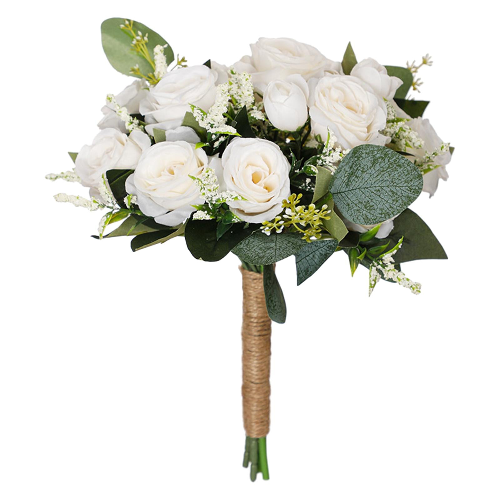 GUOOL Wedding Bouquet Fake Flower Bouquet Bridesmaid Bouquet Tossing ...