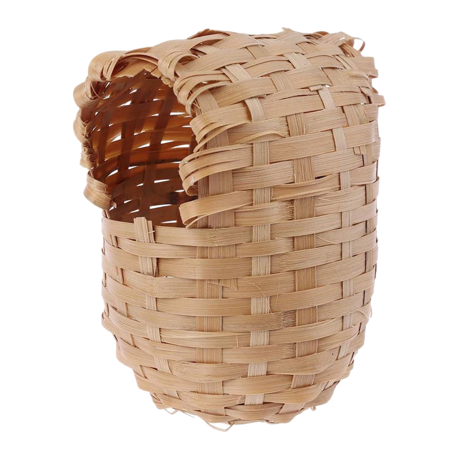 GUOTIAOTANG Small Bird With Metal Hook Hand Woven Bird Hut Natural Cage ...