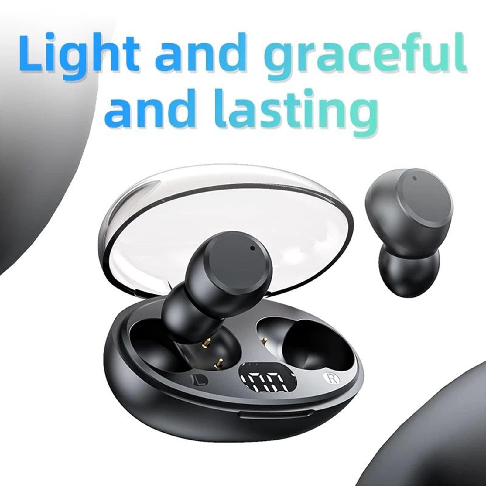 GUOTIAOTANG T 62 Wireless Earbuds: Space Digital Display Full In Ear ...