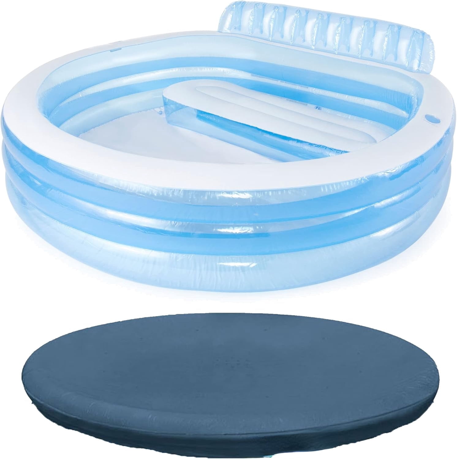 GUOZHEN Swim Center Inflatable Above Ground Outdoor Round Family ...