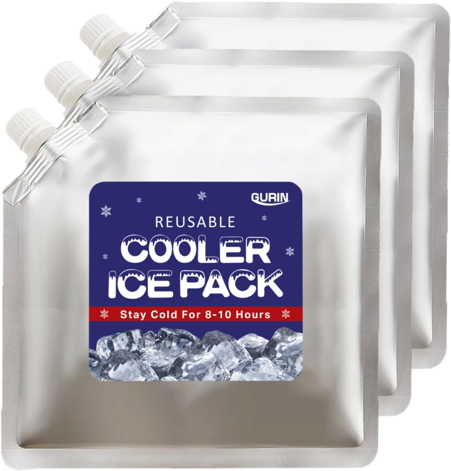 GURIN Reusable Ice Packs for Lunch Box/Coolers, Bag, or Backpack ...
