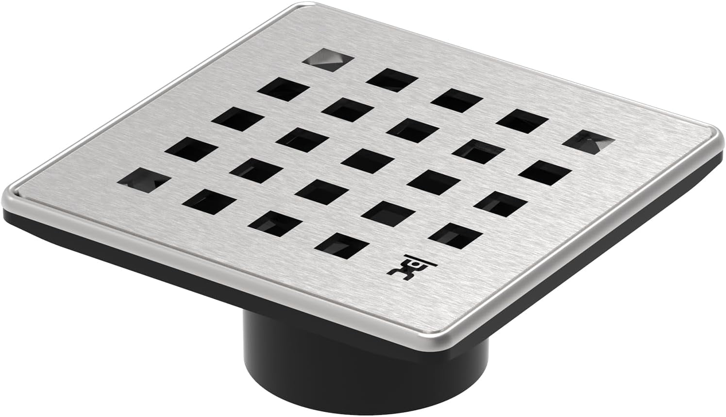 GURU USA Evo Lite Plus Square Stainless Steel Shower Drain with ABS ...