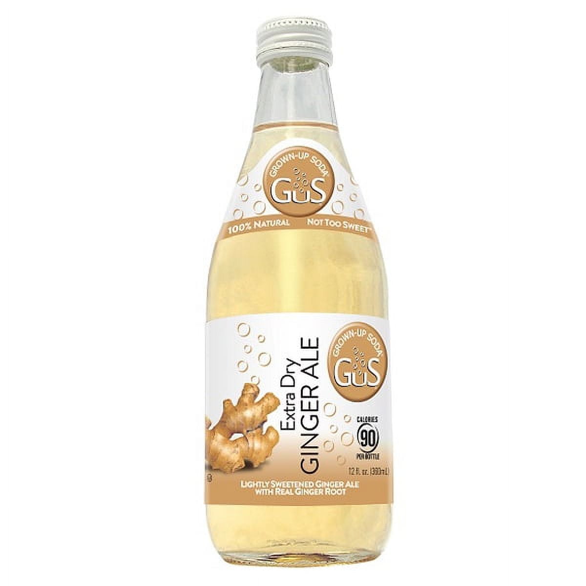 GUS Extra Dry Ginger Ale 12 Oz Glass Bottle * 12 - Walmart.com